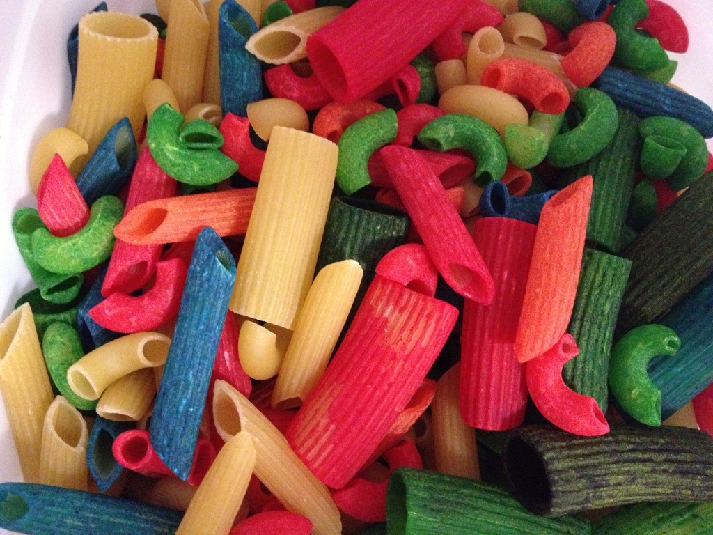 DIY Coloured Pasta and Rice for sensory tubs - Wide Bay Kids