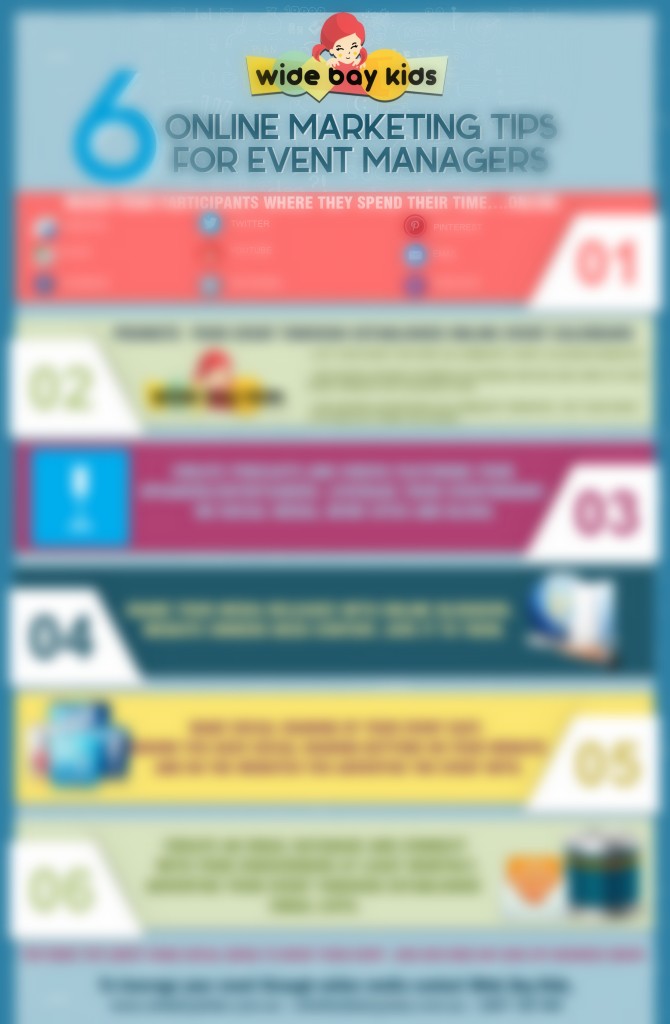 Six Online Marketing Tips for Event Managers - Wide Bay Kids