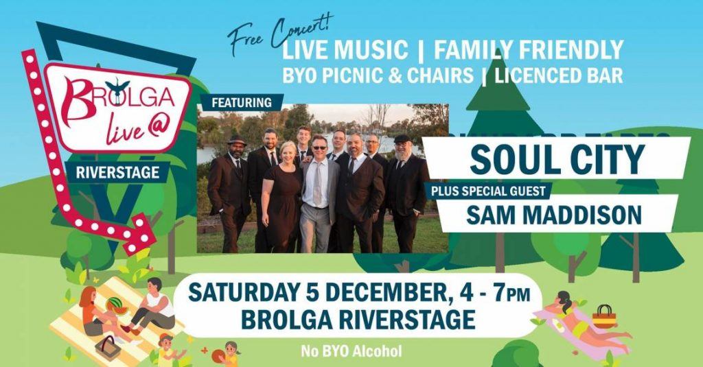 Brolga Live @ Riverstage | Soul City & Sam Maddison - Wide Bay Kids