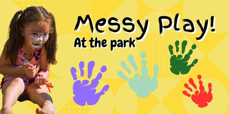 Messy Play in the Park at Gin Gin
