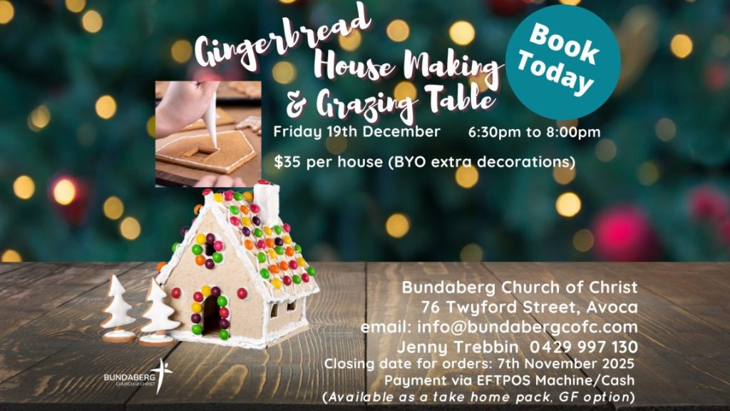 Gingerbread Making & Grazing Table - Wide Bay Kids